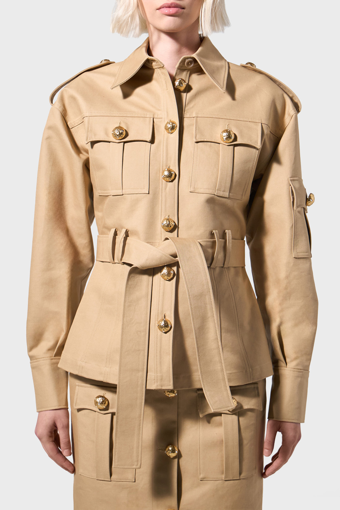 Cargo Jacket In Denim